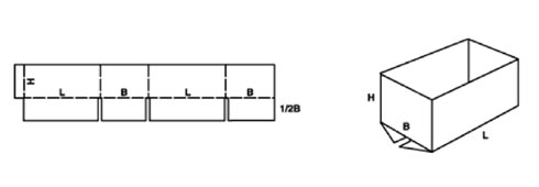 Custom made boxes & cartons | Packaging2Buy | box style FEFCO 0200
